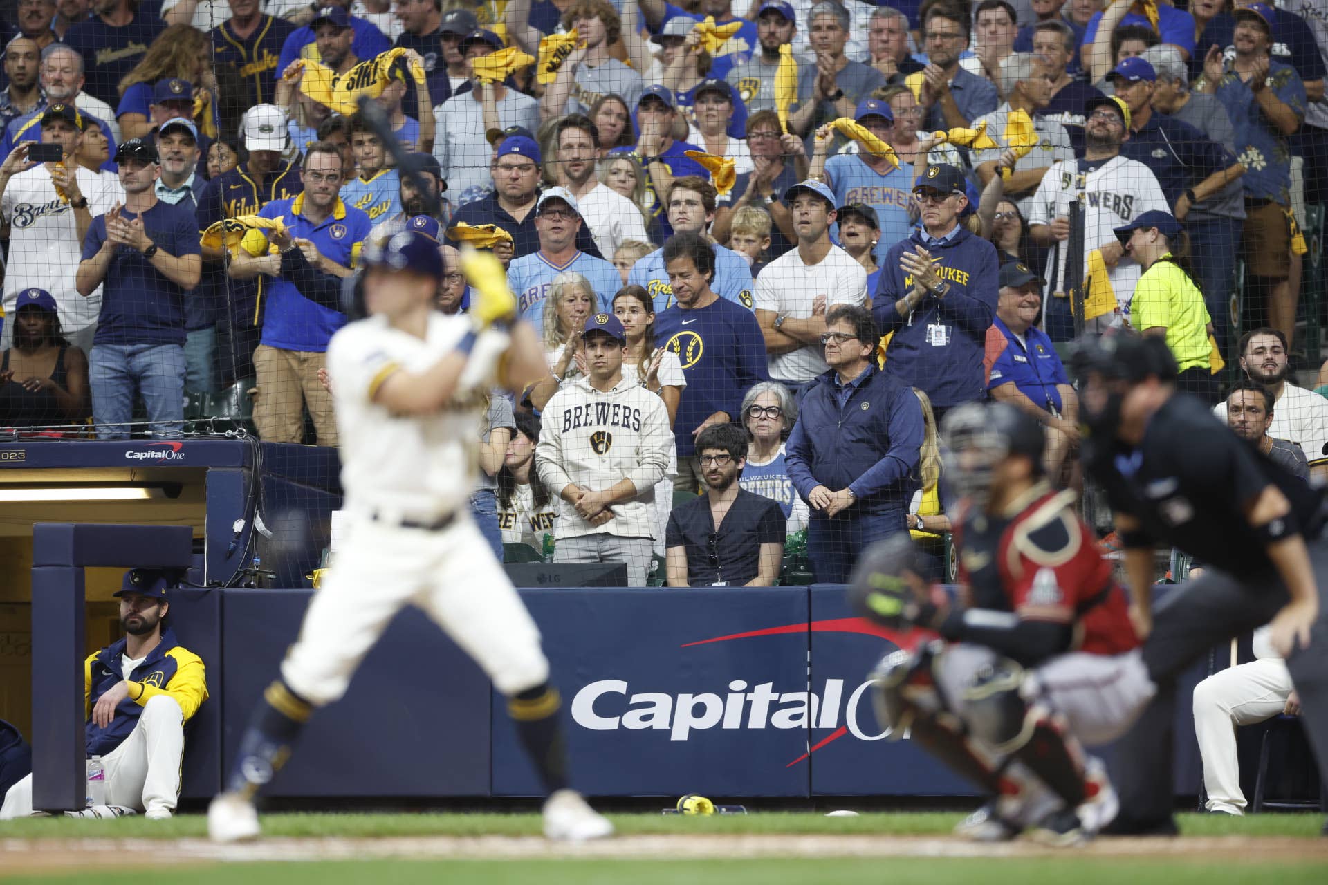 Meet The MLB Fan Going Viral In First Row At Playoff Game - The Spun