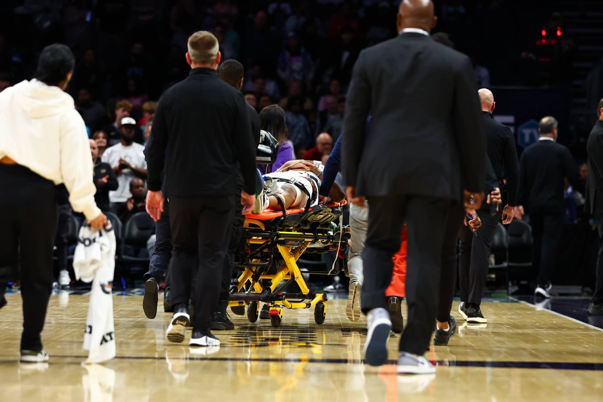 Prayers Pouring In For NBA Player Stretchered Off Court On Tuesday ...