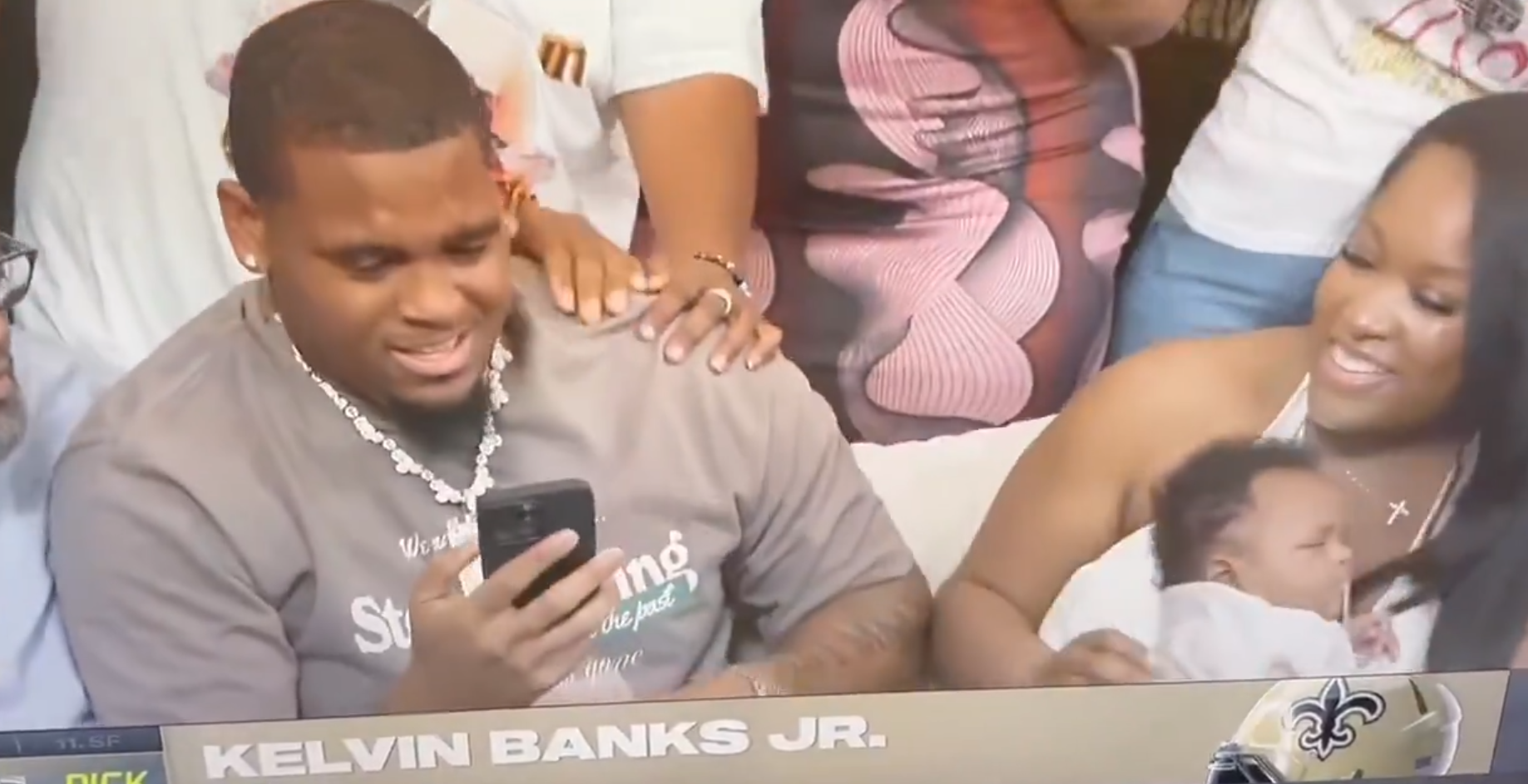 NFL Prospect's Draft Moment Gets Hijacked By Unfortunate Baby Incident ...