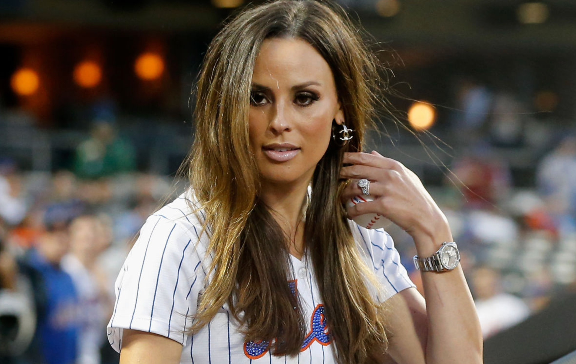 David Wright's Wife Goes Viral At Jersey Retirement Ceremony - The Spun