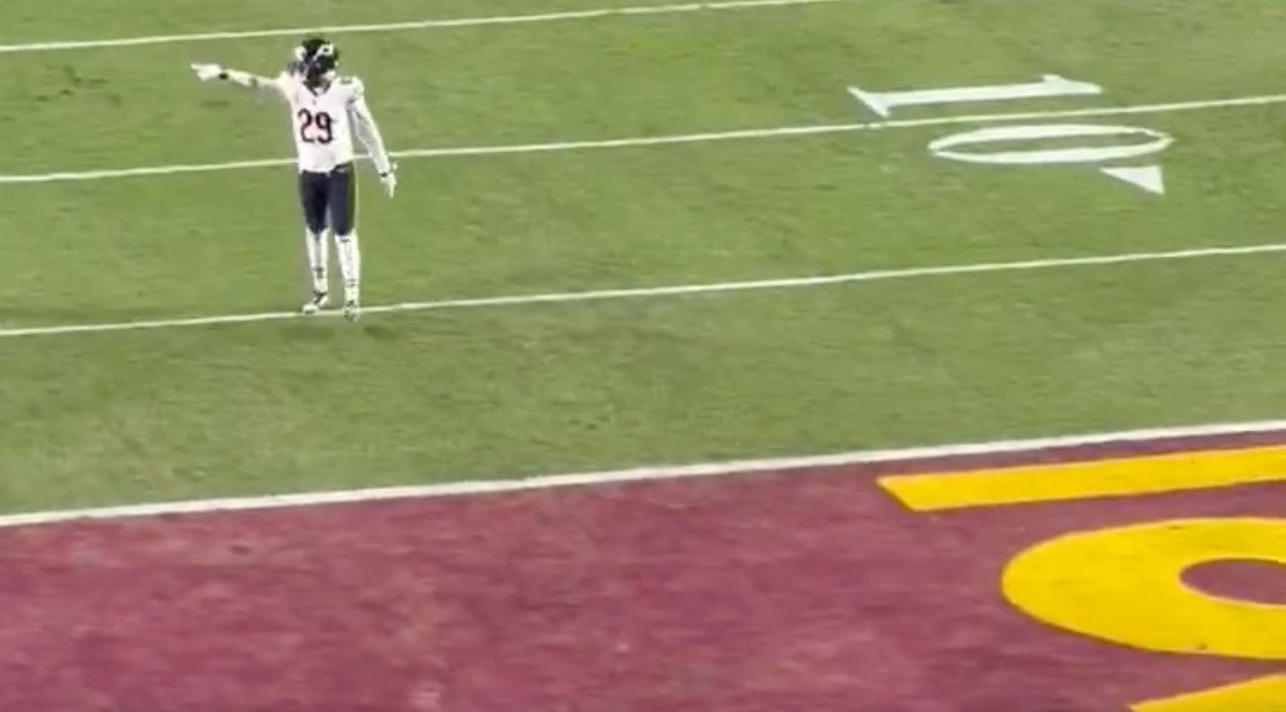 Bears Defensive Back Caught Celebrating As Hail Mary! Was Thrown - The Spun