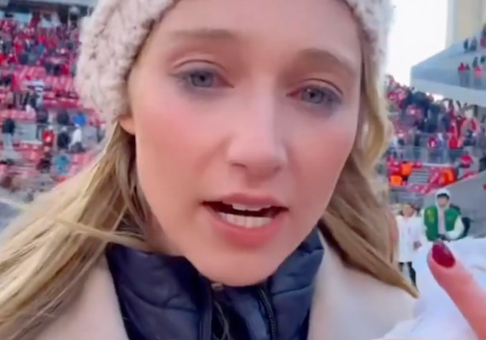 Sideline Reporter Injured During Ohio State vs. Michigan Postgame Fight ...