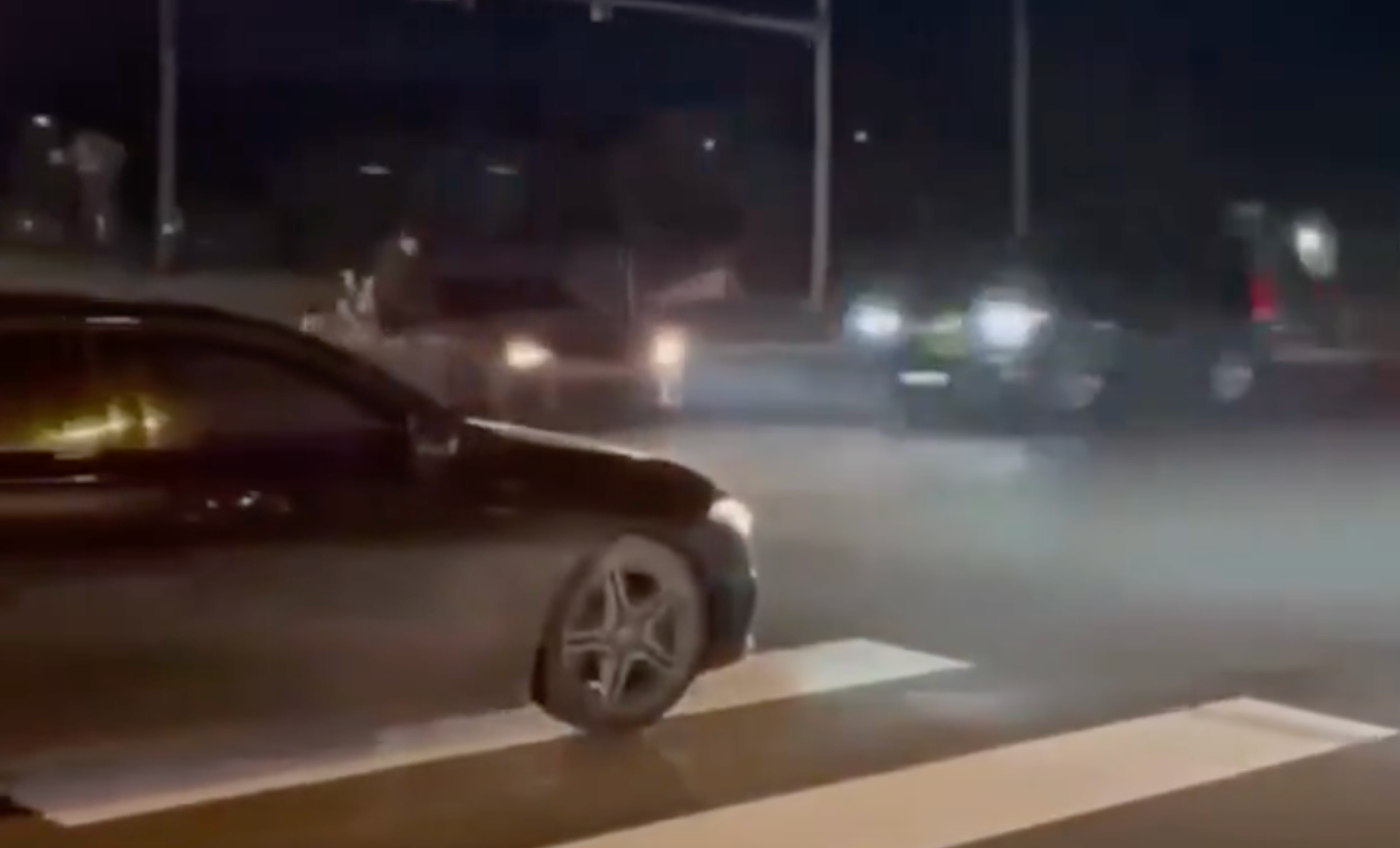 Car Doing Donuts On Road Gets Into 'Brutal' Accident - The Spun