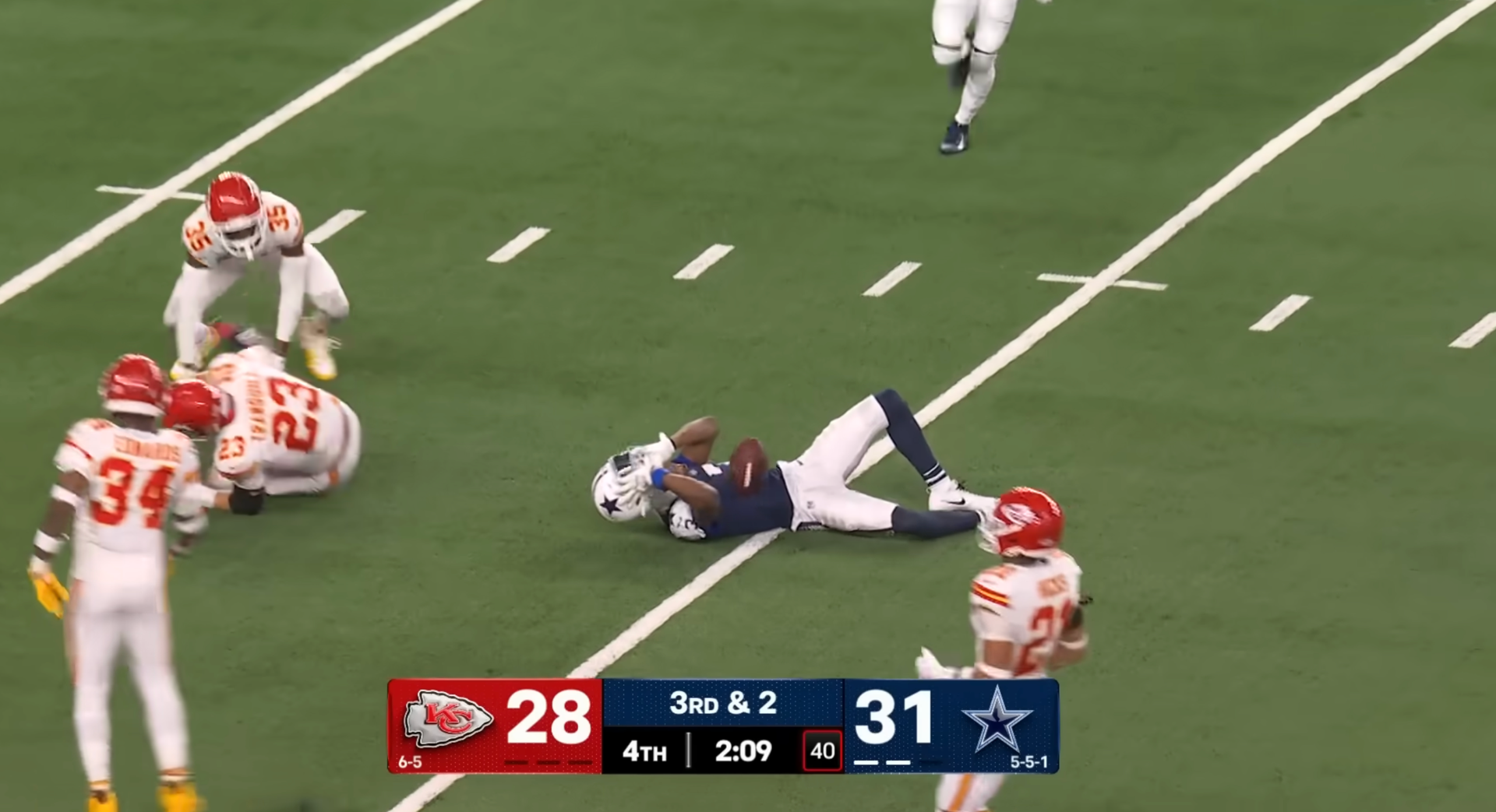 NFL Refs Missed Clear Penalty Against Cowboys Star George Pickens On ...