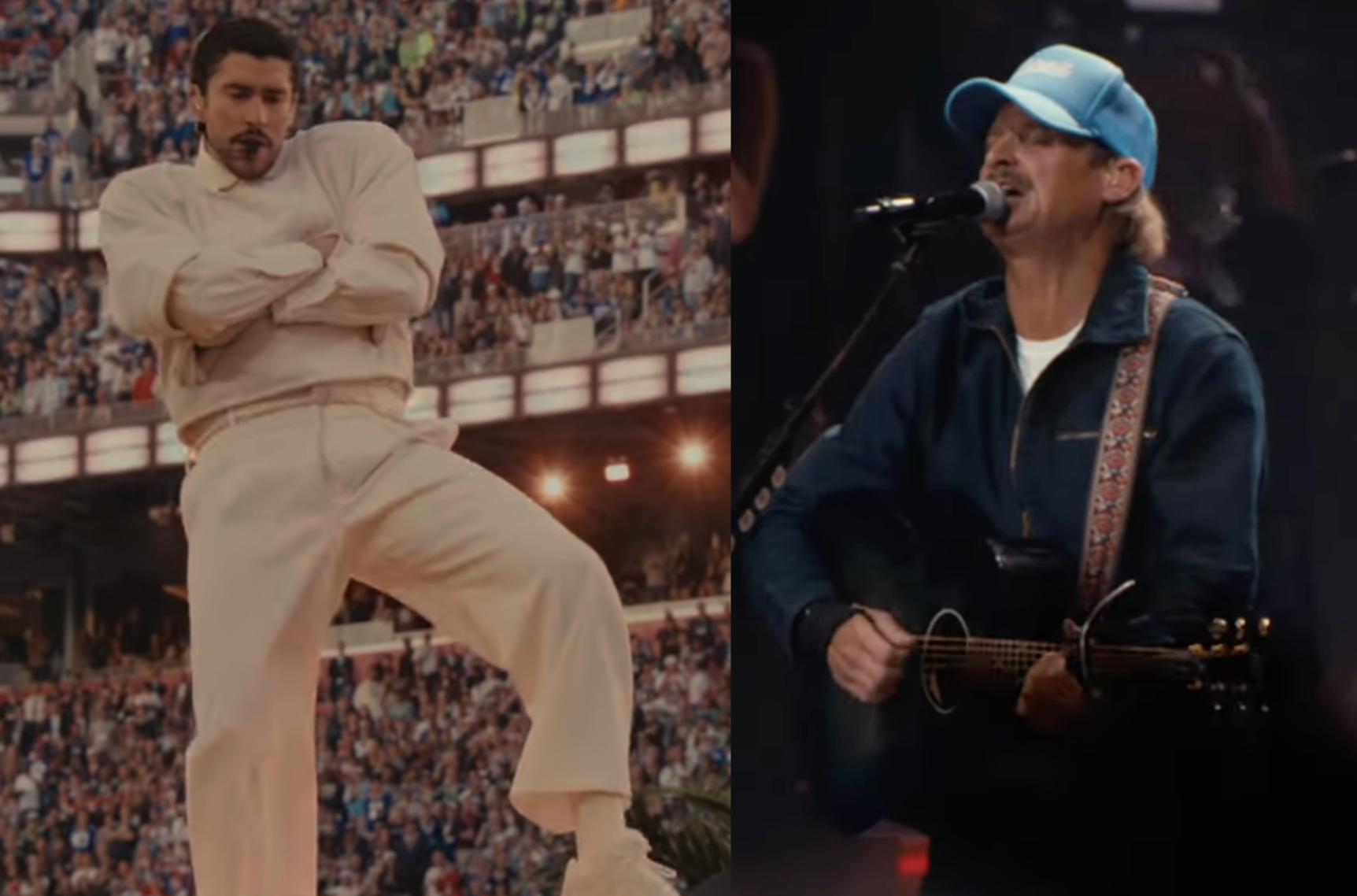 Poll Declares Winner Between Bad Bunny, Kid Rock Halftime Shows - The Spun