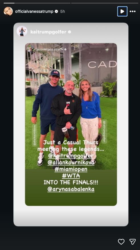 Vanessa Trump Posts New Photo After Tiger Woods' Arrest - The Spun