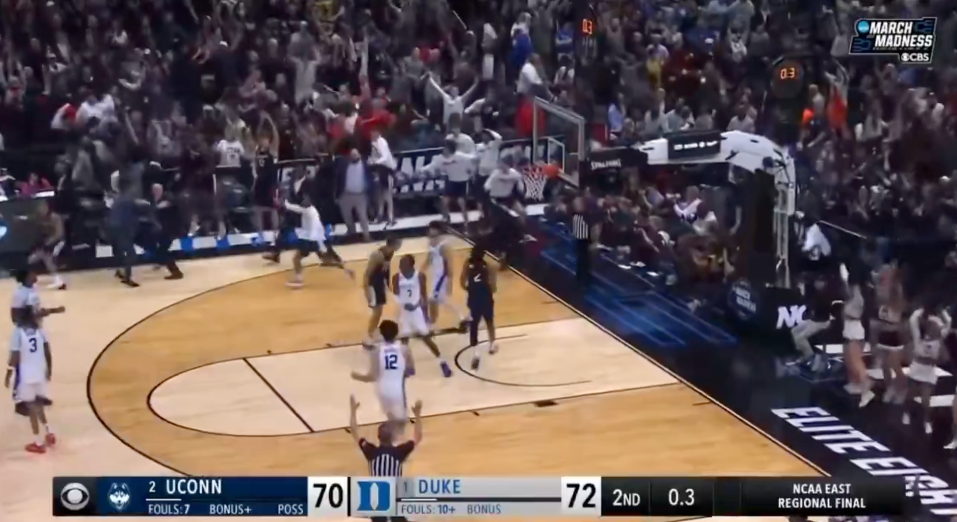 Duke Announcers Demanded Technical Foul After UConn's Game-Winning Shot ...