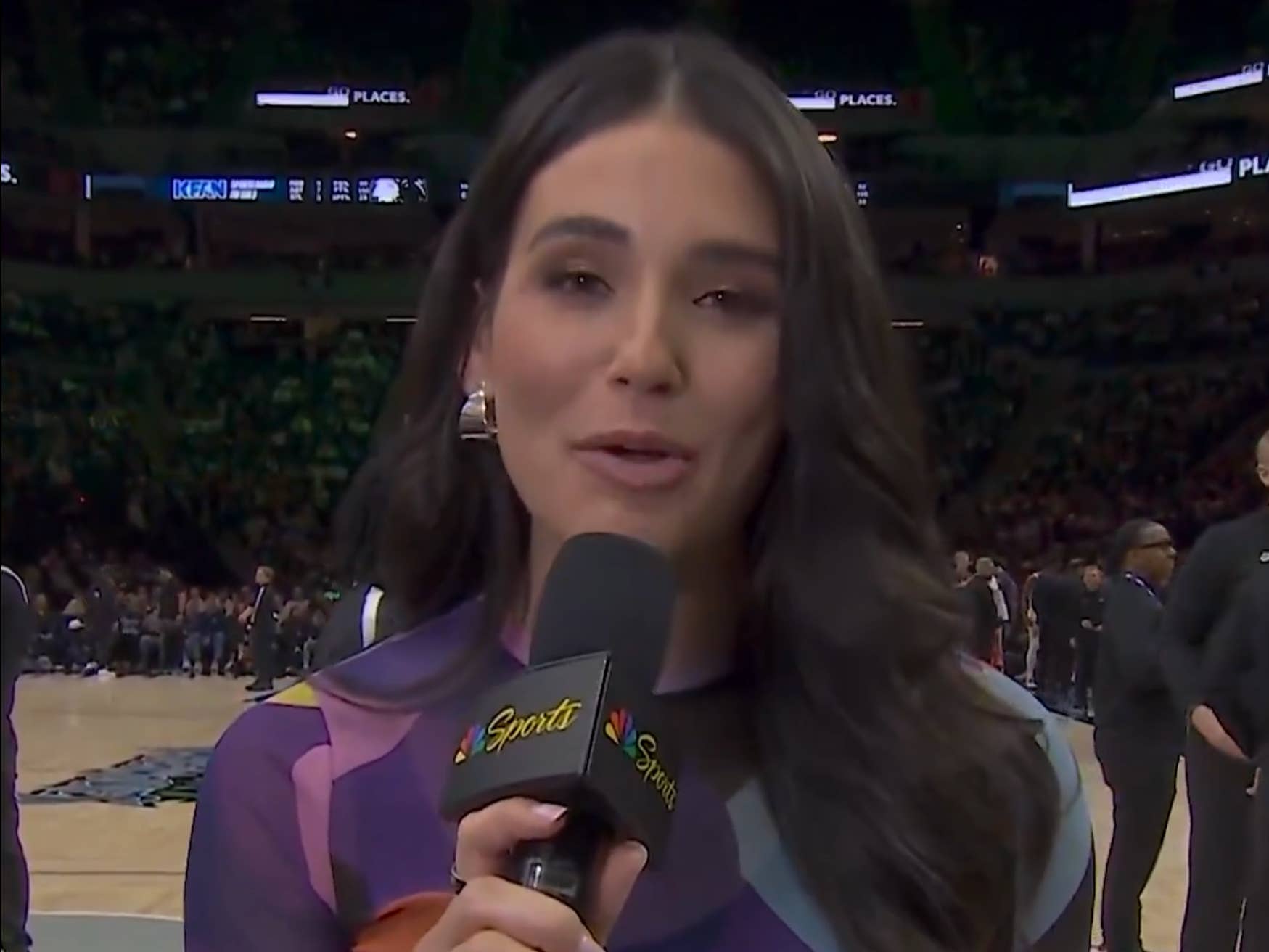 Courtside Reporter Ashley ShahAhmadi Is Clear Star Of NBA Playoff - The ...