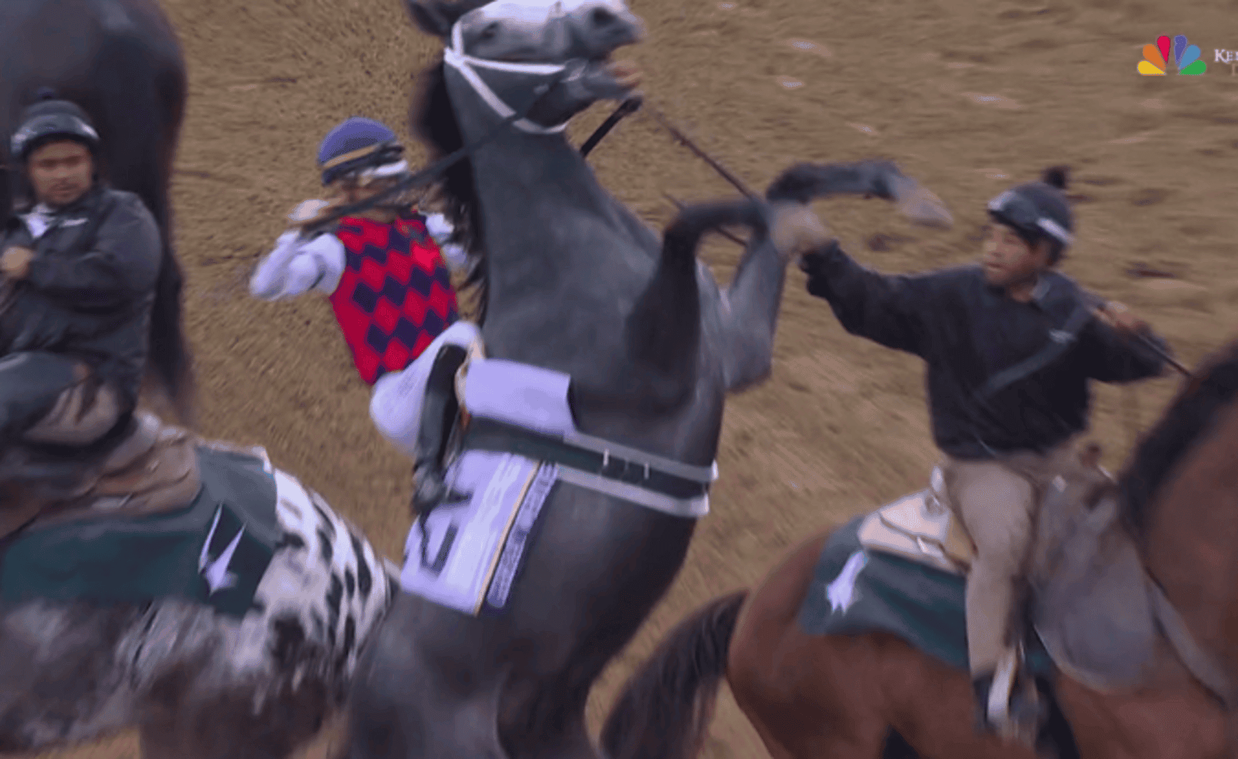 Horse Flipped And Nearly Crushed Jockey Right Before Kentucky Derby ...