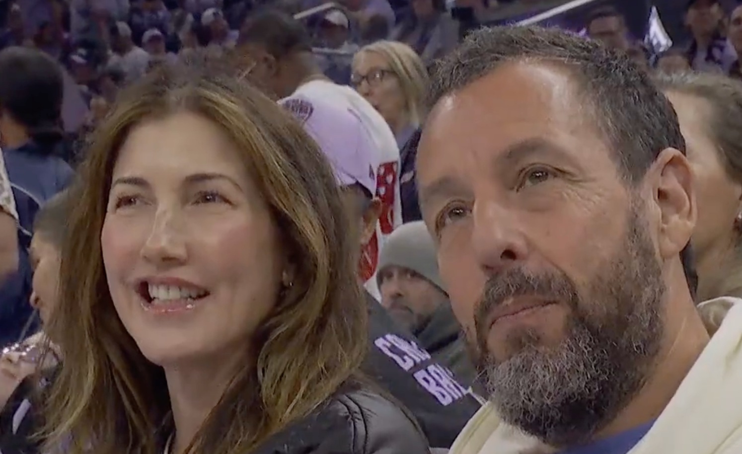 Adam Sandler Dresses Better For WNBA Game Than Wife's Movie Premiere ...