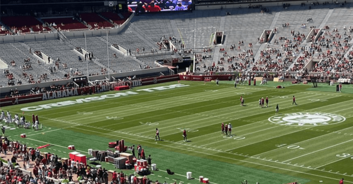 Photo Of Alabama's 'Disappointing' Crowd Size For Spring Practice Goes ...