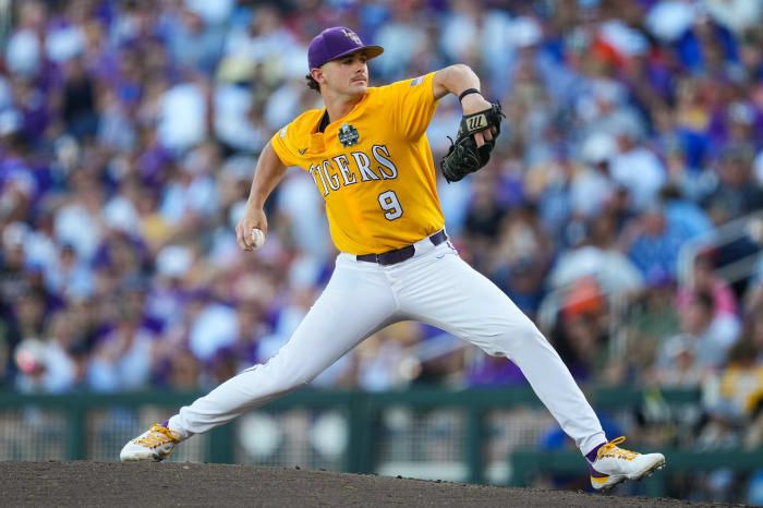 LSU Pitcher Ty Floyd Just Tied Strikeout Record In College World Series ...