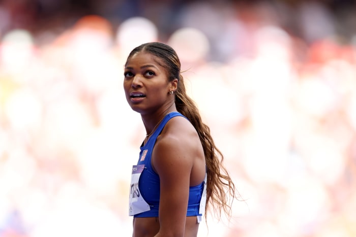 Gabby Thomas Goes Viral In Special Election Day Swimsuit Photo - The Spun