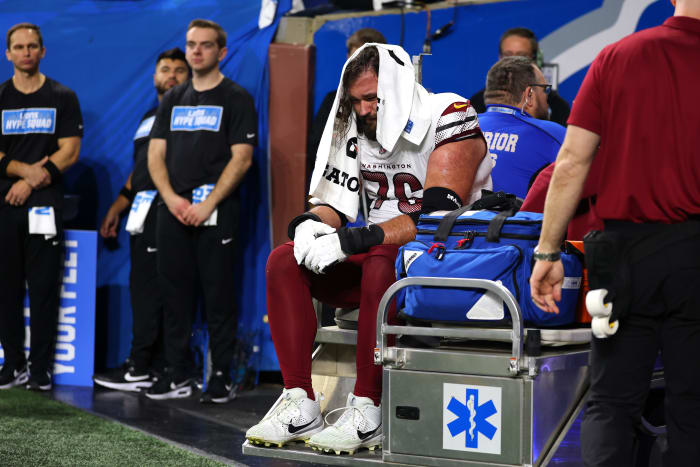 Commanders Star Suffers Scary Injury In Playoff Game vs. Lions - The Spun