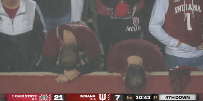 2 Sad Indiana Fans Are Going Viral After A Rough Start vs. Ohio State ...