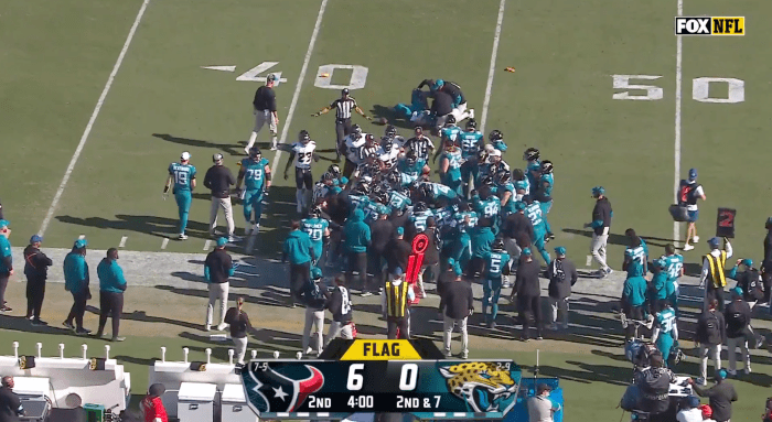 Video: Huge Fight Breaks Out In Jaguars vs. Texans Game - The Spun