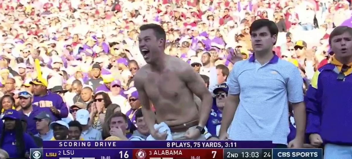 LSU Fans At Alabama Are Loving The Start To Today's Game - The Spun