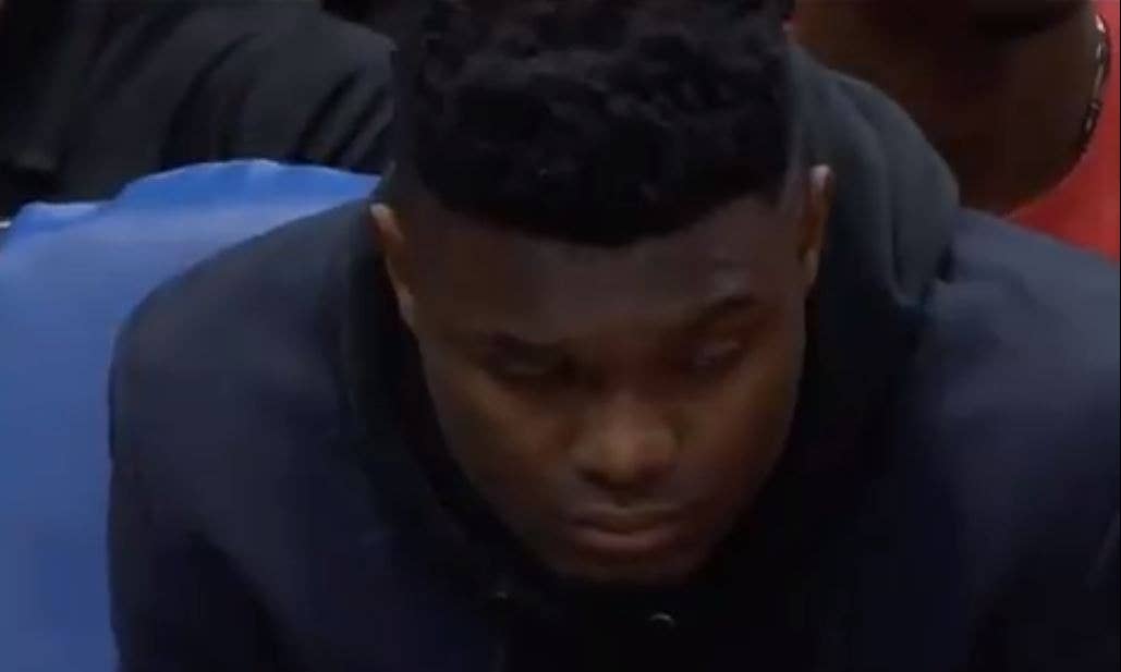 Zion Williamson Appeared To Fall Asleep On Bench Again During Game ...