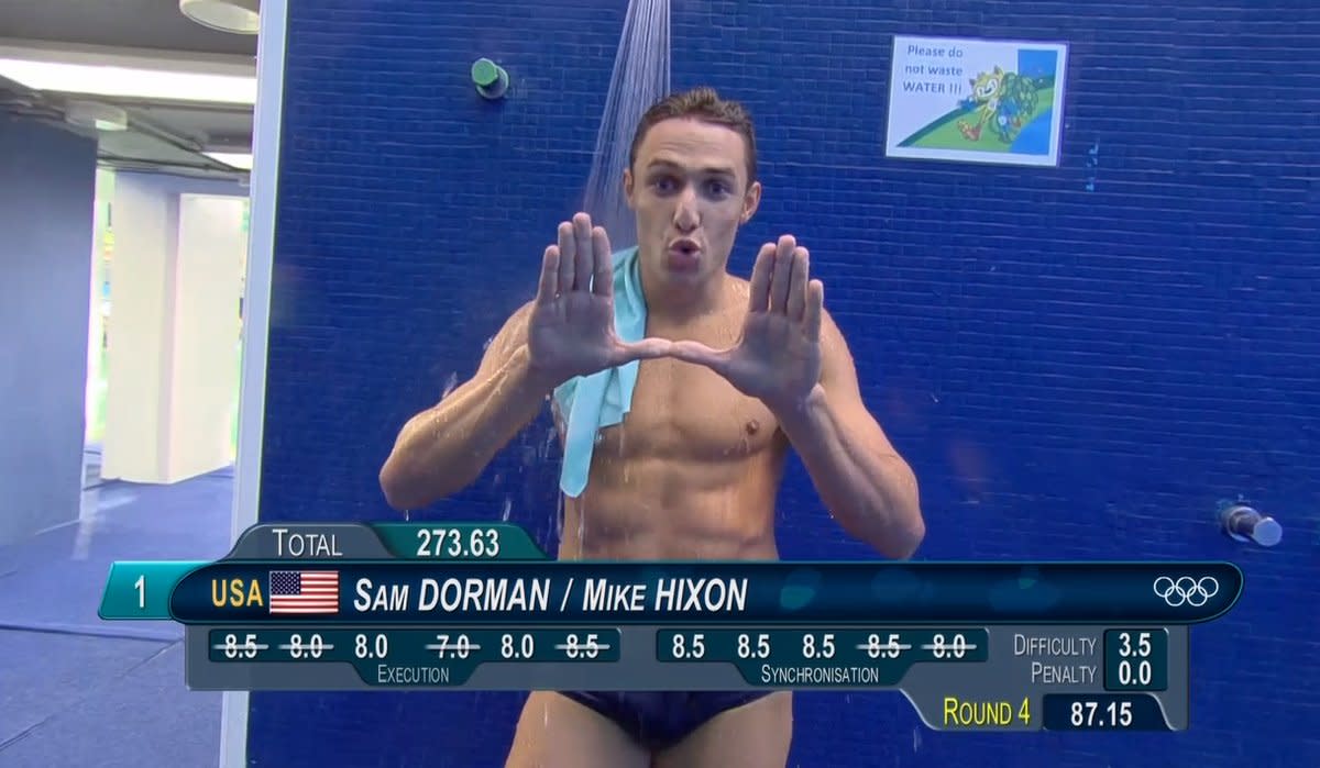Sam Dorman, Miami Alum, Throws Up 'The U' After Silver Medal Dive - The Spun