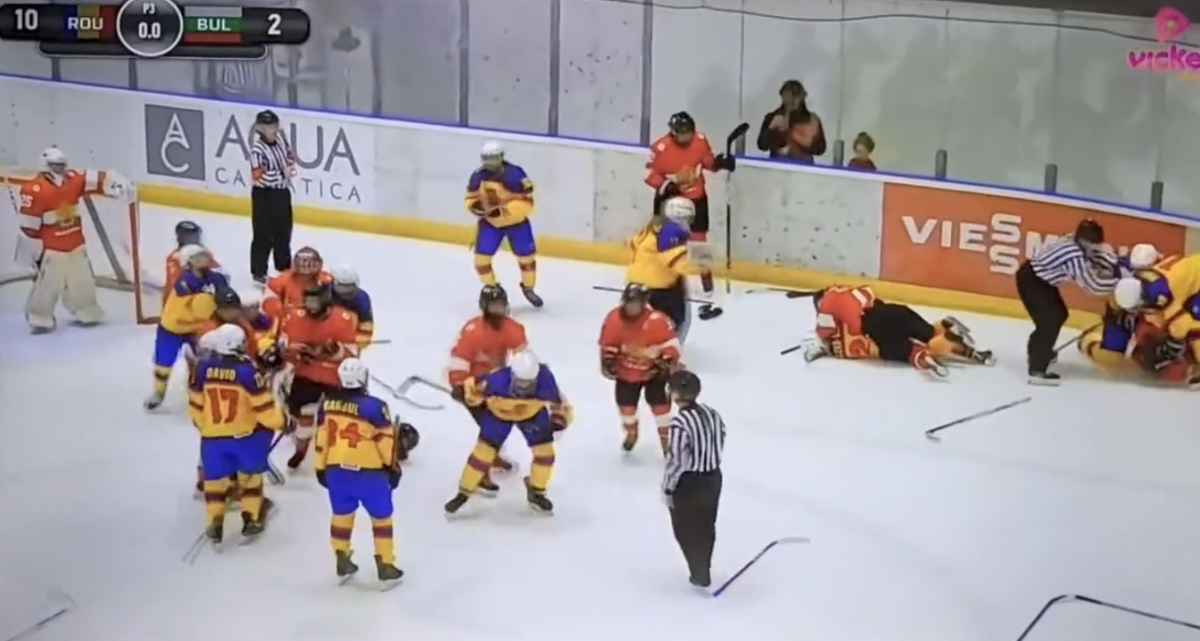 Bench Clearing Brawl Women's Hockey at Ida Barrera blog