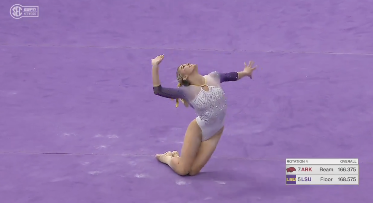Video Olivia Dunnes Near Perfect Floor Routine Is Going Viral The Spun