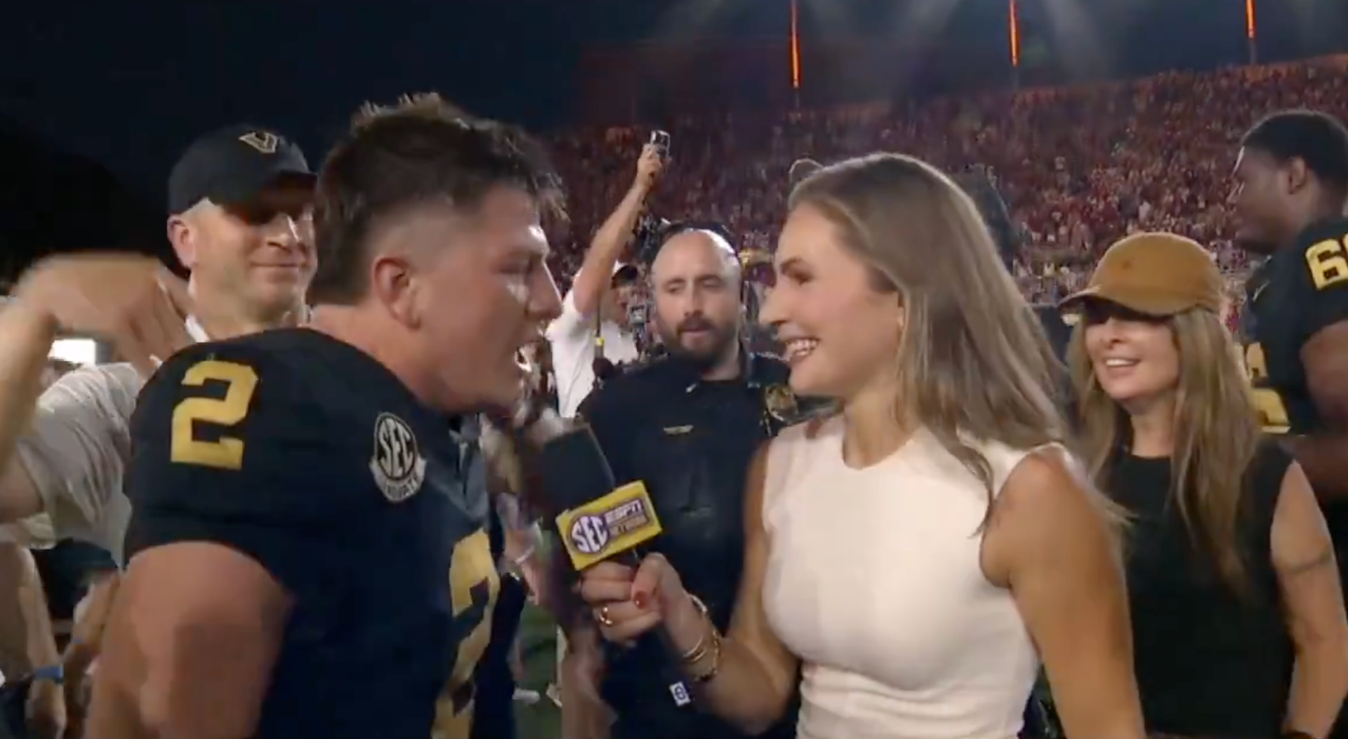 Vanderbilt QB Apologizes For Postgame Interview After Beating Alabama ...