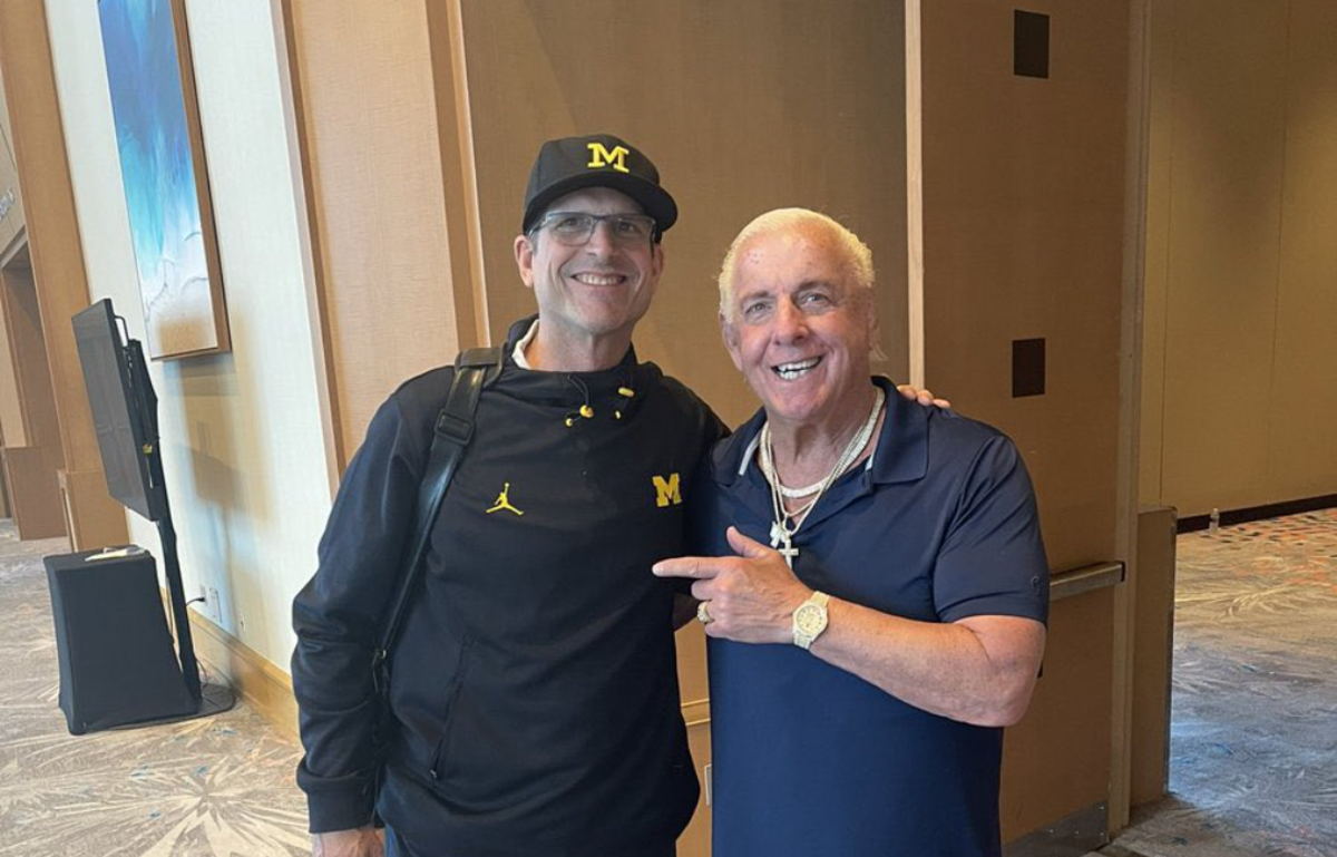 Legendary Michigan Fan Ric Flair Reacts To Jim Harbaugh Leaving - The Spun