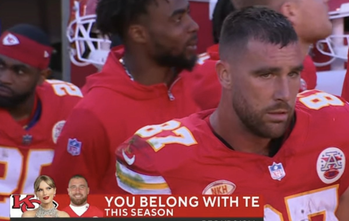 CBS Getting Criticized For Bizarre Taylor Swift, Travis Kelce Graphic ... CBS Getting Criticized For Bizarre Taylor Swift, Travis Kelce Graphic ...