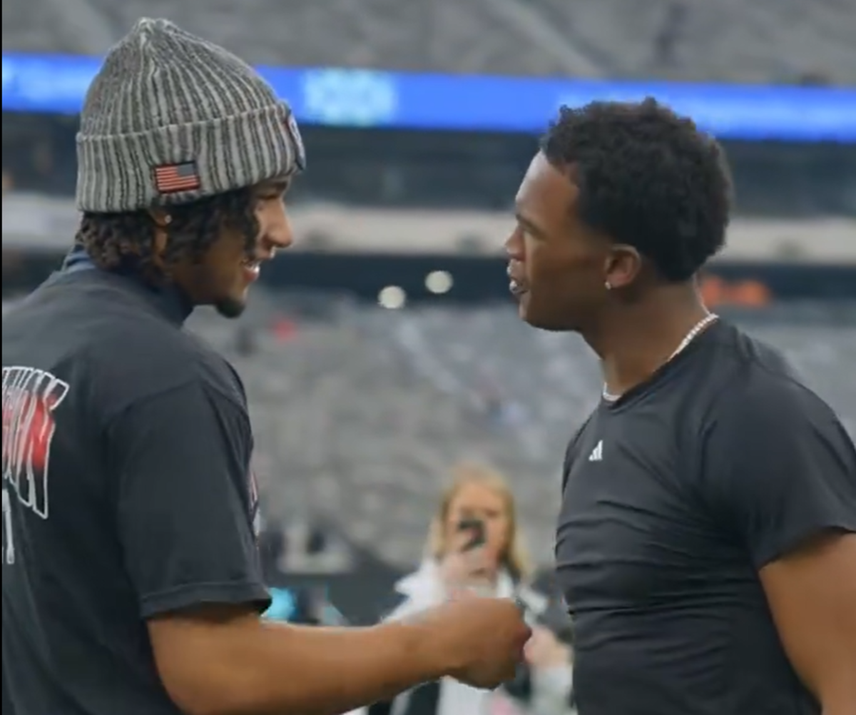 Video: C.J. Stroud Reunited With Ex-Ohio State Teammate Garrett Wilson ...