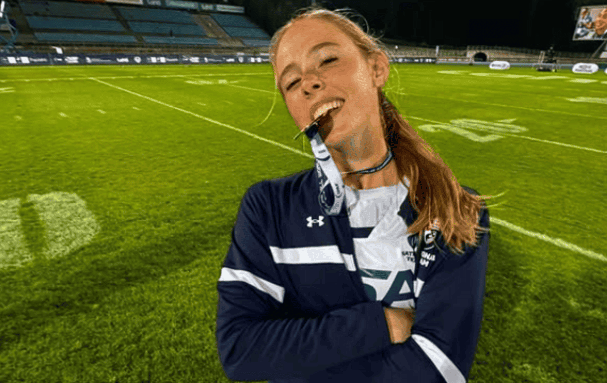 Women's Flag Football Star Goes Viral At NFL Draft - The Spun