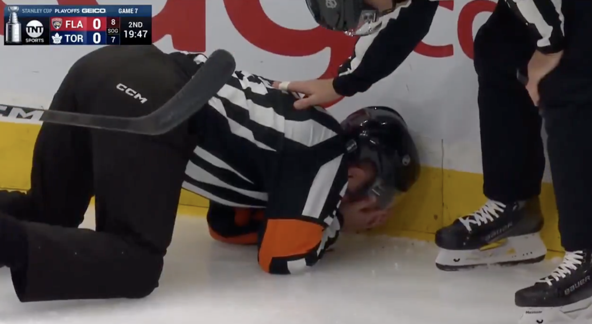 Prayers Are Pouring In For NHL Referee Sunday Night - The Spun