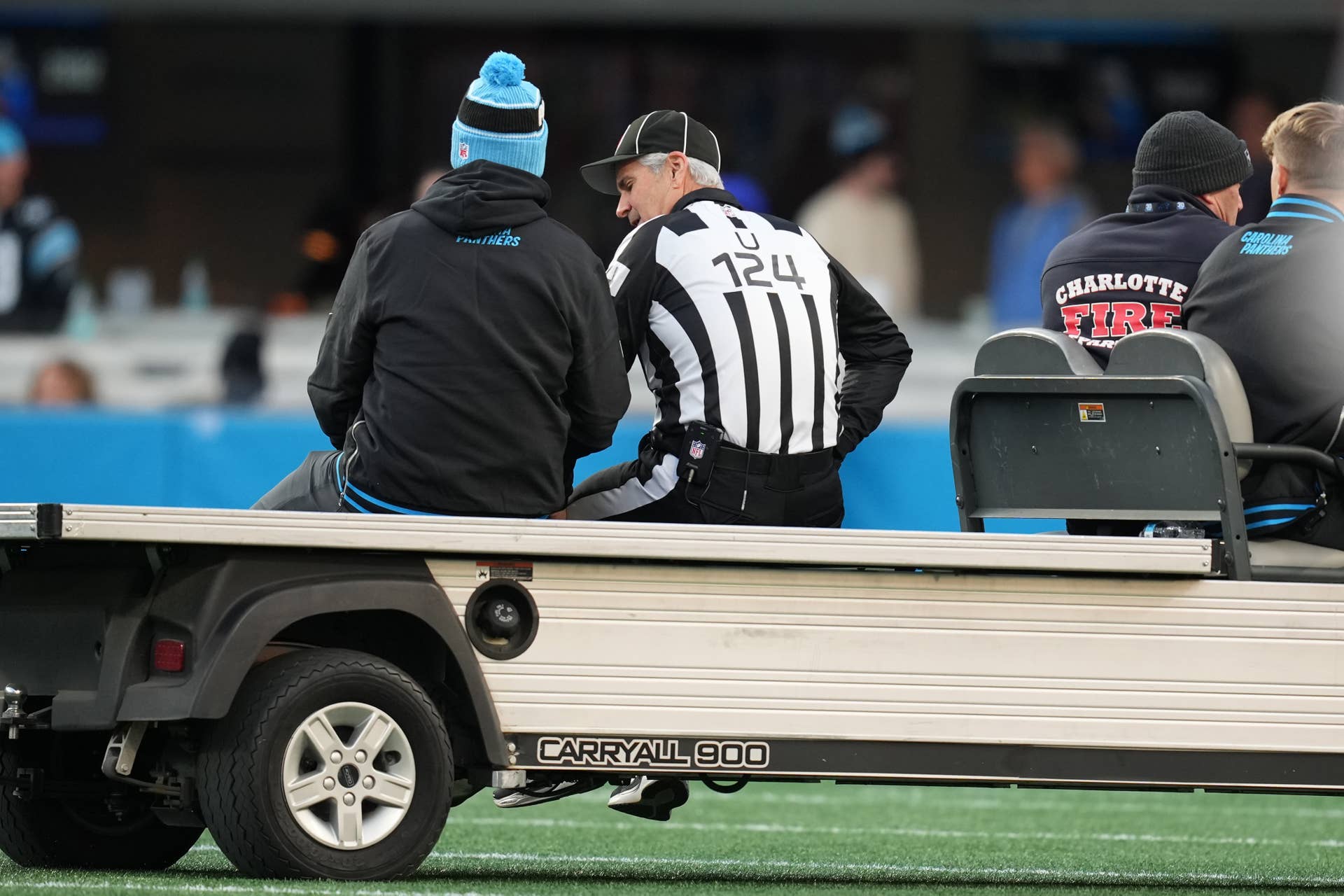 Veteran NFL Referee Carted Off Field After Scary Collision - The Spun