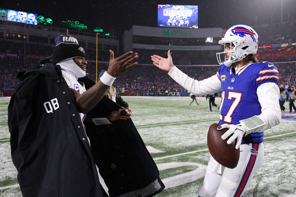 Lamar Jackson Reveals What He Told Josh Allen After Sunday's Loss To ... Lamar Jackson Reveals What He Told Josh Allen After Sunday's Loss To ...