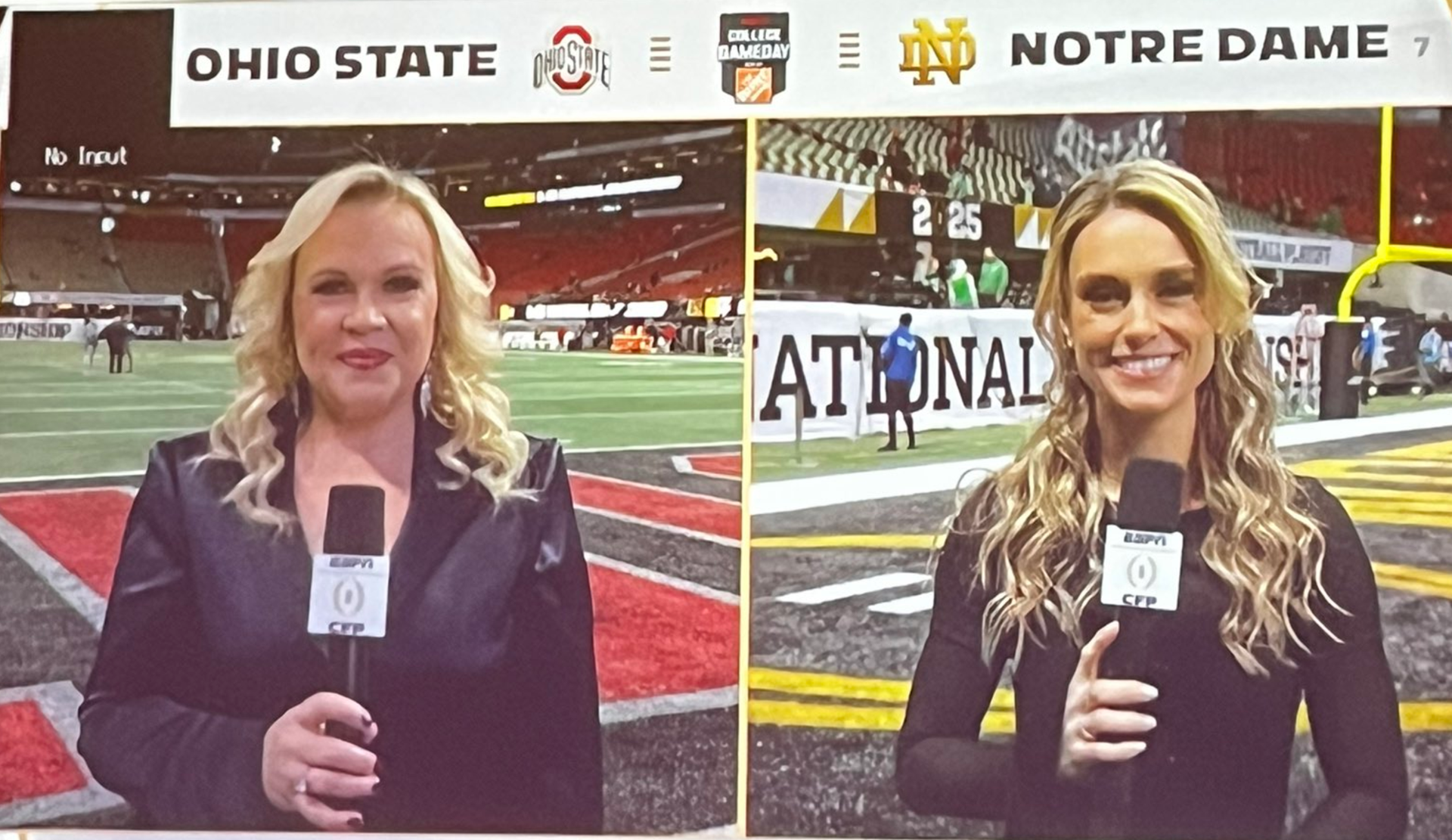 ESPN Sideline Reporter Molly McGrath Turns Heads At National Title Game ...