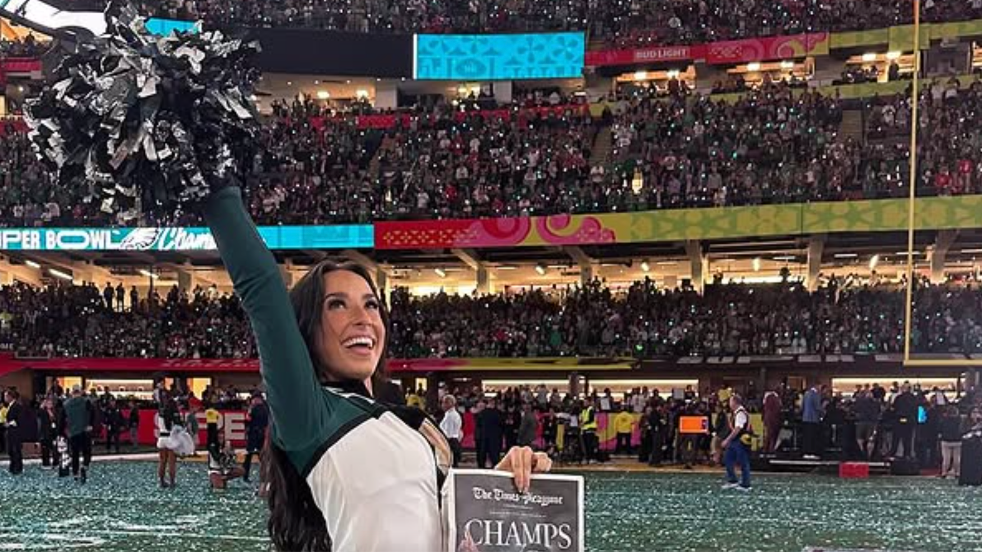 Eagles Cheerleader Turns Heads After Winning Super Bowl 59 - The Spun