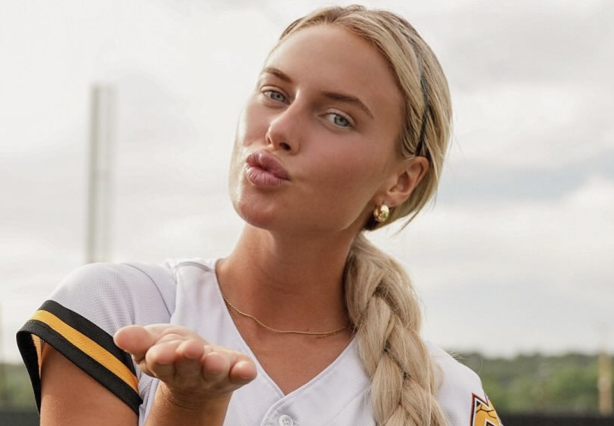 Worlds Hottest Softball Player Goes Viral For Red Swimsuit Photo
