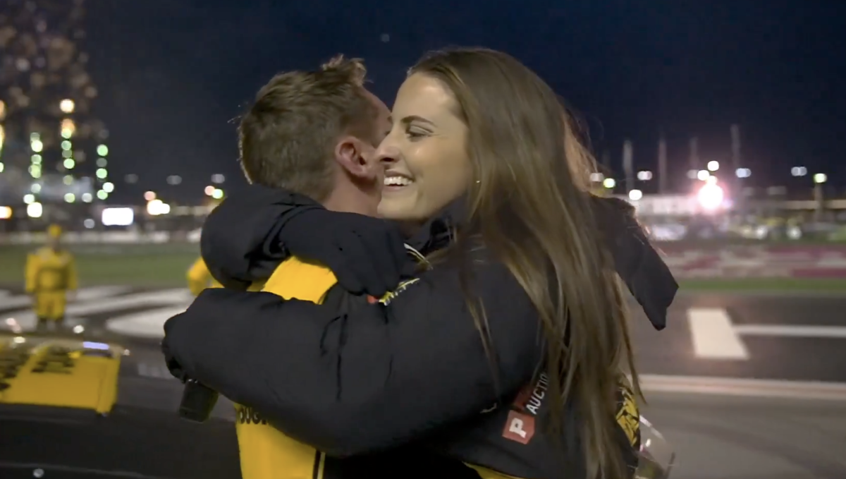 Christopher Bell's Wife Posts 3-Word Message After Sunday's Win - The Spun