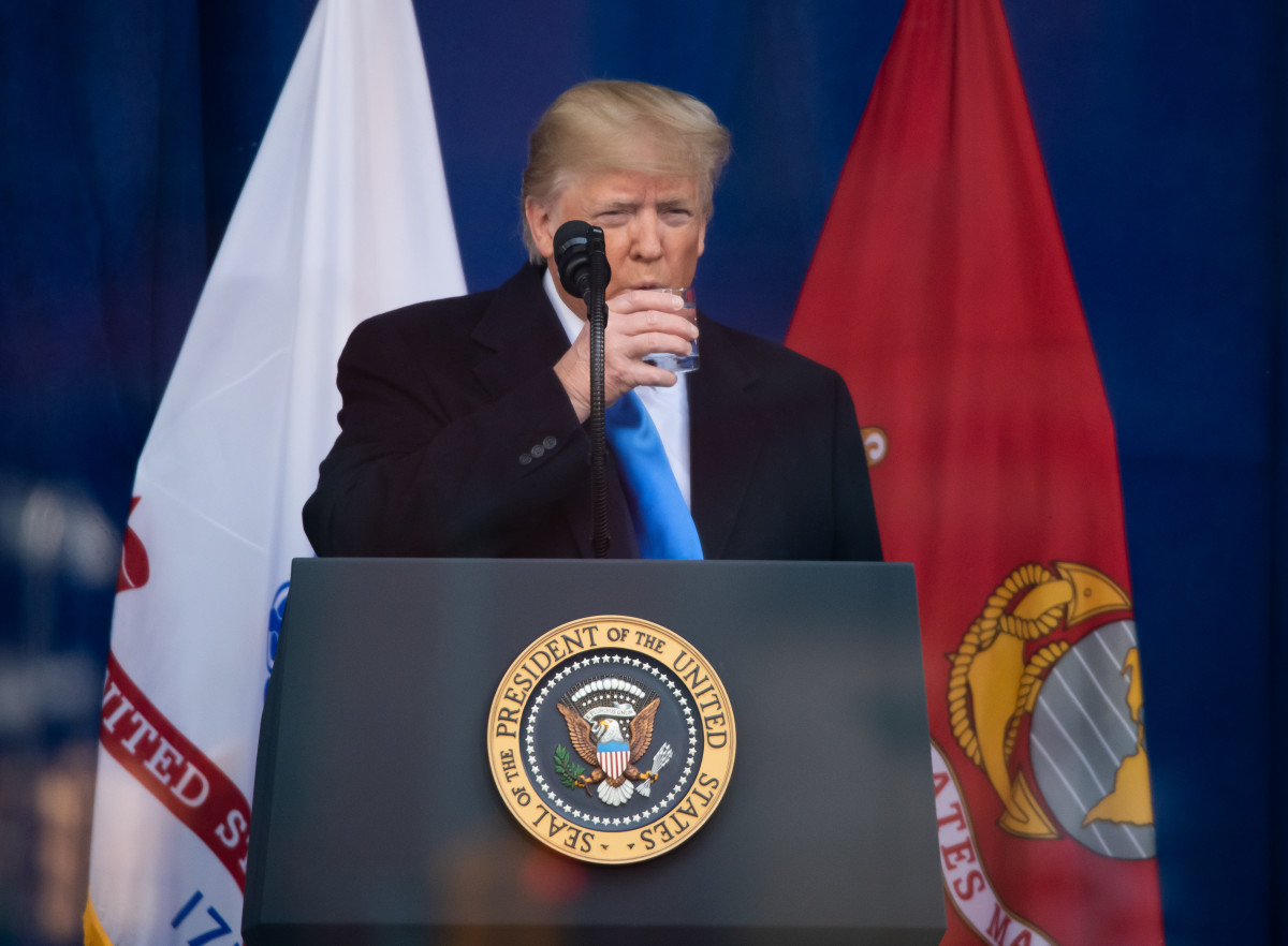Everyone Had Same Reaction To President Trump's Drink Choice - The Spun