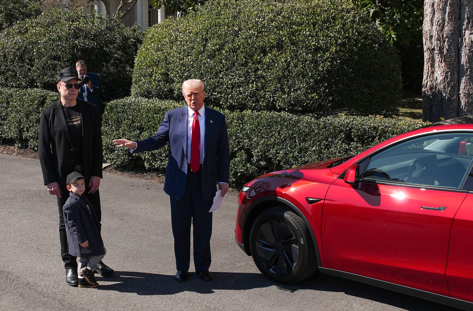 President Trump Picked Special License Plate For His New Tesla - The Spun