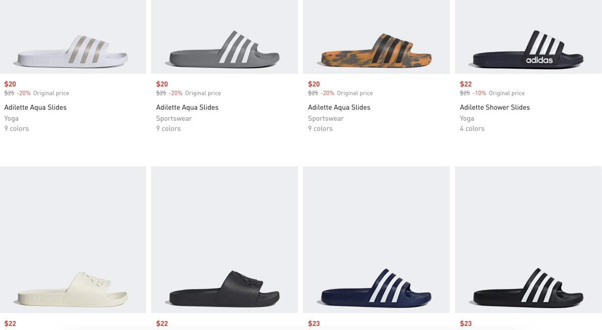 Iconic Adidas Slides Are on Sale for as Low as $14, and They’re Moving ...