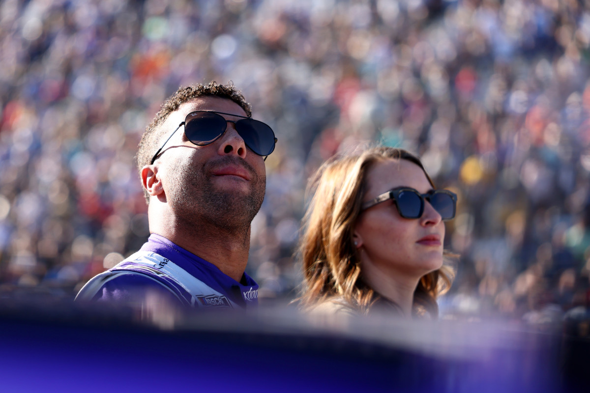 Bubba Wallace's Wife Posts 4-Word Message After Miami Race - The Spun