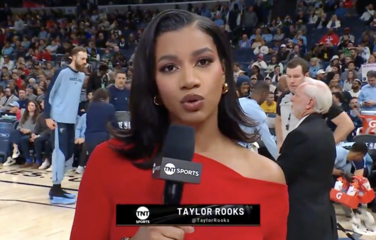 NBA Sideline Reporter Taylor Rooks Turns Heads In 'Gorgeous' Dress ...