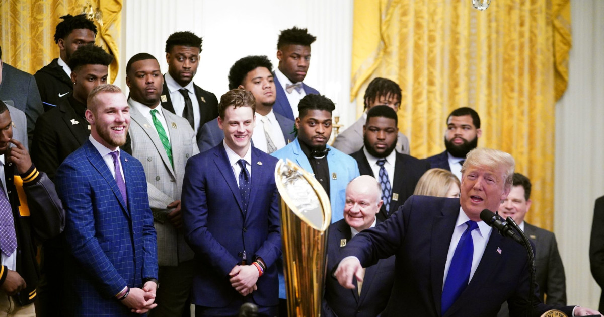 President Trump To LSU: "We Took Out Those Terrorists Like You Would ...