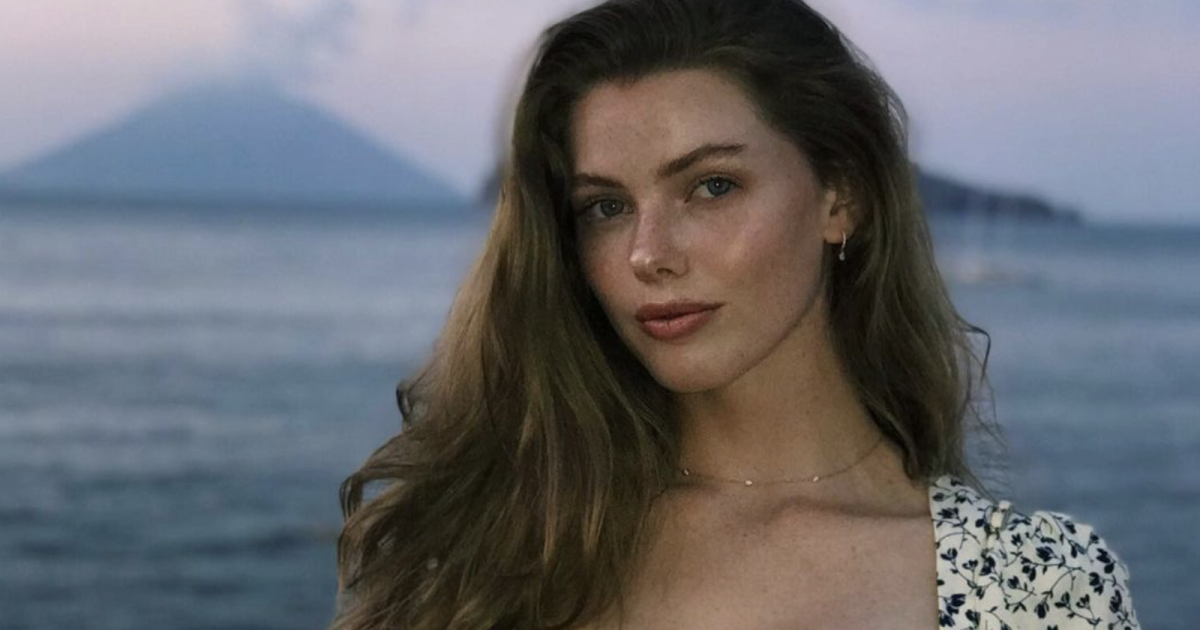 Model Stuns In Nothing But 'Body Paint' Yellow Swimsuit Photo - The Spun