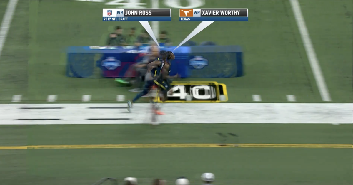 Simulcam Confirms That Xavier Worthy Beat John Ross' 40-Yard Time - The ...