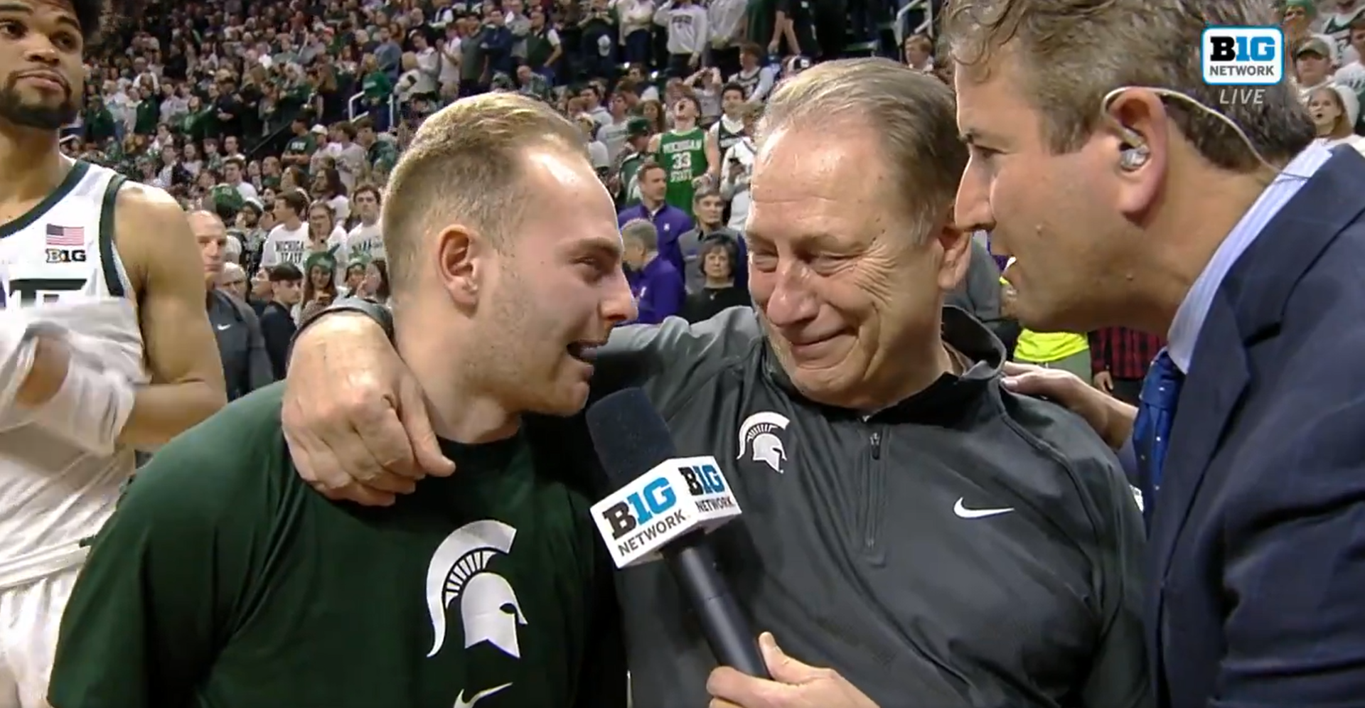 Video: Tom Izzo, Son Steven Get Emotional On Senior Night - The Spun