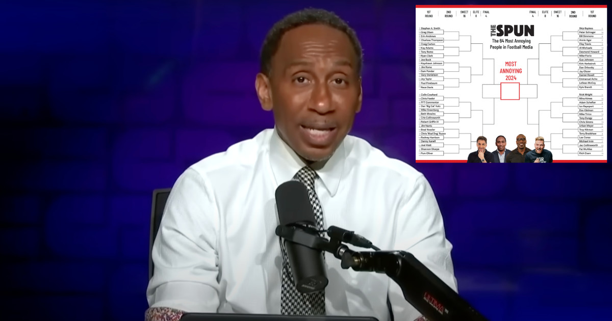 Stephen A. Smith Reacts To Being Top Seed In 'Most Annoying' Football Media Bracket - The Spun