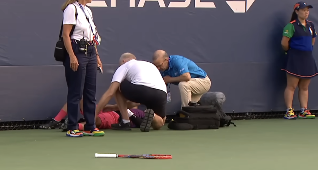 Men's Tennis Star Collapses In Terrifying Scene At The U.S. Open - The Spun