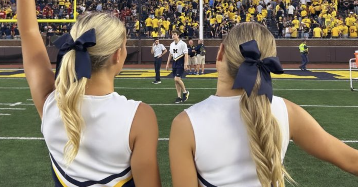 Michigan Cheerleader Turns Heads During Huge Win Saturday - The Spun
