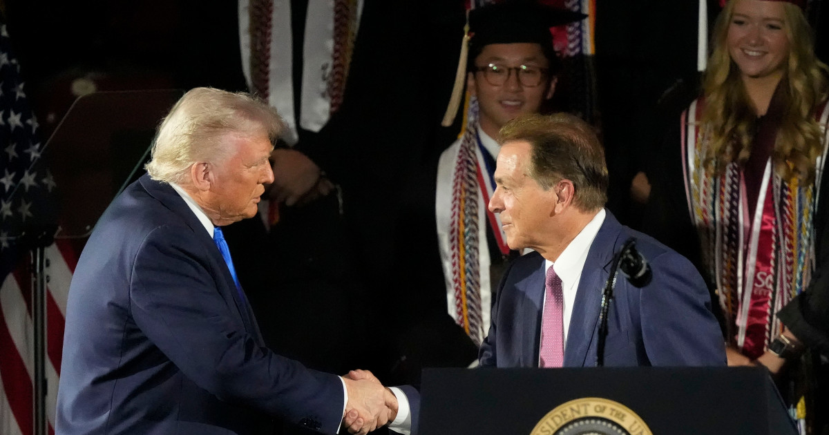 Nick Saban Had 'Crucial' College Football Meeting With President Trump ...
